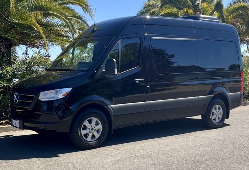 Mercedes-Benz Sprinter 12 Passenger Van Black 1